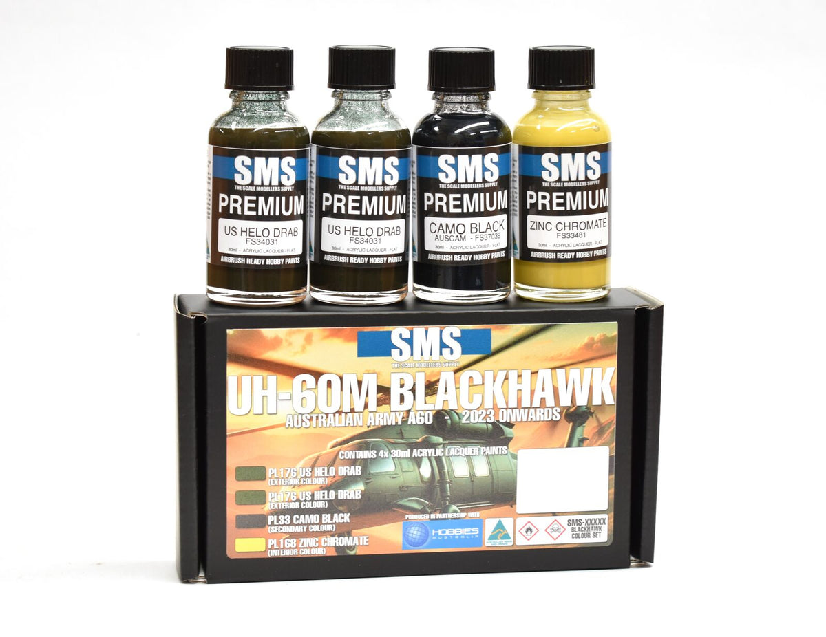 Scale Modeller's Supply RAAF UH-60M Black Hawk Lacquer Paint Set – VIP ...